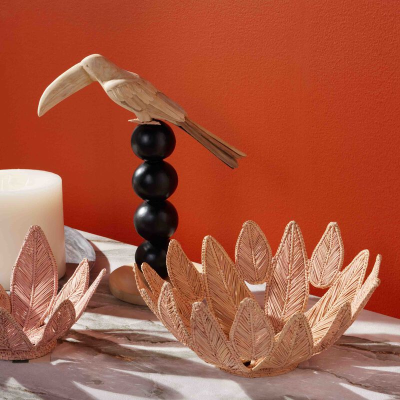 Artesanías Del Atlántico Stromanthe Straw Pink Centerpiece - Large ...