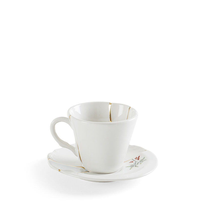 Seletti Kintsugi n3 Coffee Cup With Saucer | Tanagra UAE