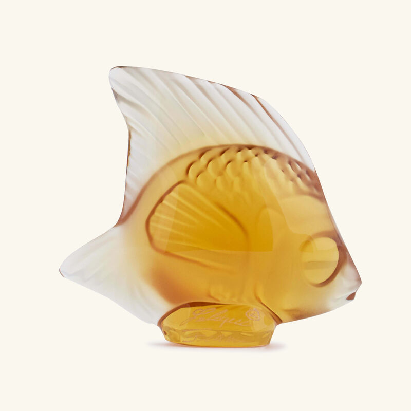 Lalique Amber Fish Sculpture | Tanagra UAE