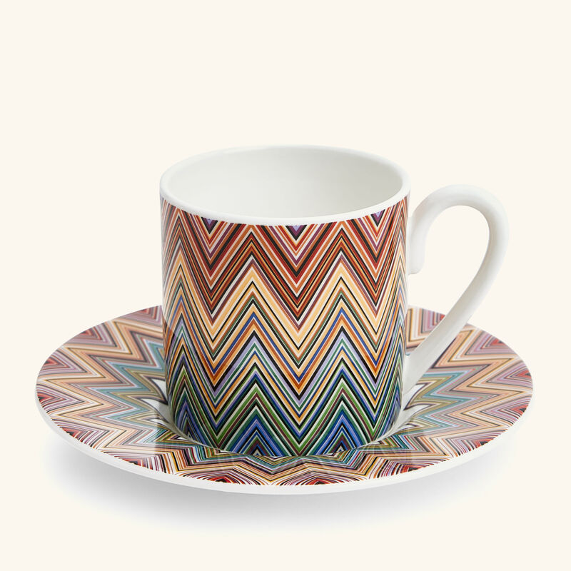 Missoni Home Zig Zag Jarris Tea Cup & Saucer Pattern Set Of 6 | Tanagra UAE