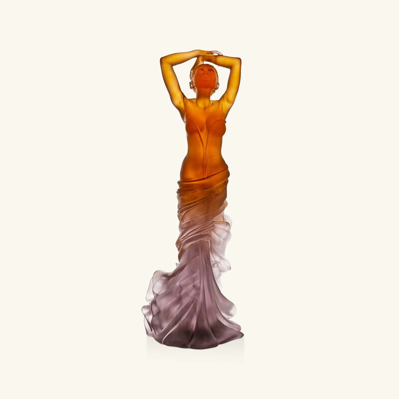 Daum A Coeur Battant Sculpture Extra Large Orange | Tanagra UAE