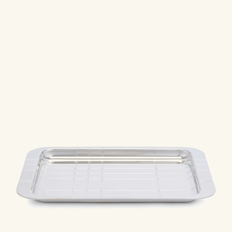 Christofle Graphik Rectangular Tray - 22x16cm | Tanagra UAE