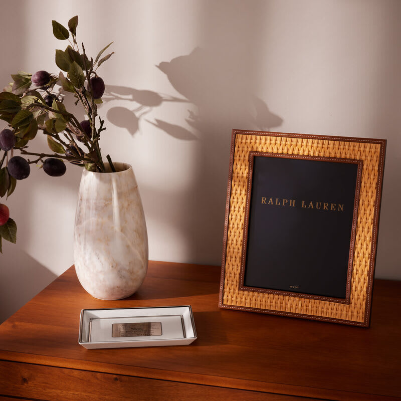 Ralph Lauren Home Bailey Picture Frame Brown 20x25cm | Tanagra UAE