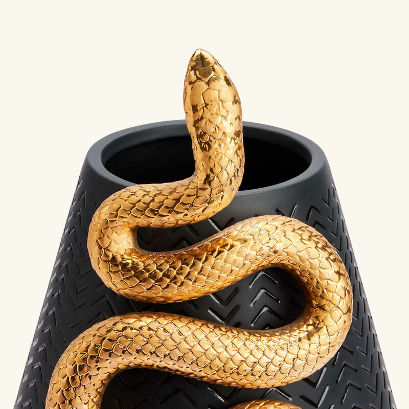 Lladro Snakes Vase Small Black | Tanagra UAE