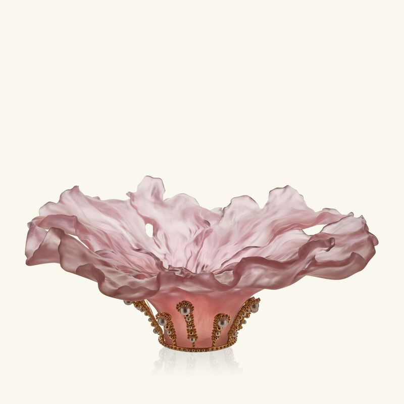 Daum Poetic by Tamara Ralph Centerpiece Pink Limited Edition | Tanagra UAE