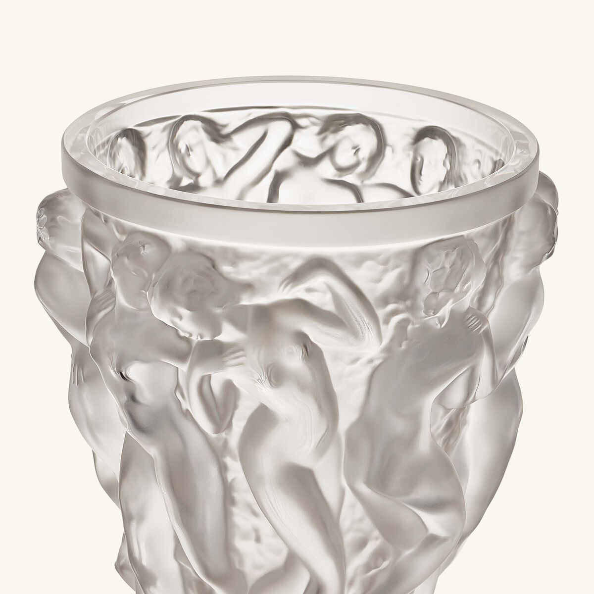Lalique Bacchantes Vase Medium Clear | Tanagra UAE
