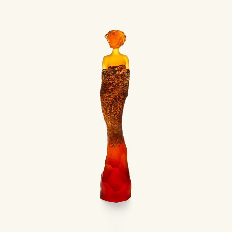 Daum Galatéa Sculpture Large Orange | Tanagra UAE